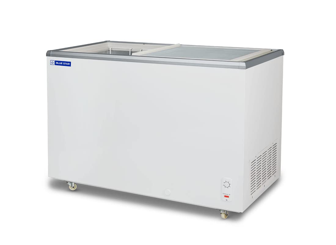 Blue Star 402 Liter Glass Top Deep Freezer GT4-400M (4 Star, White ...