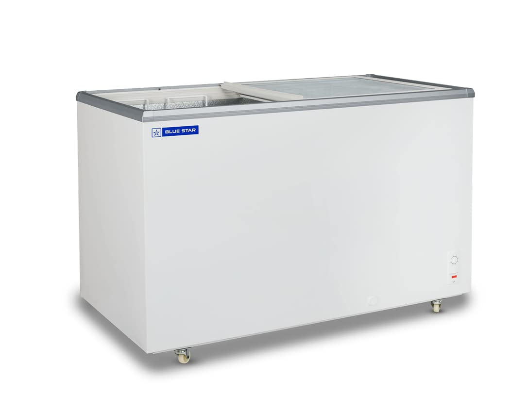 Blue Star 500 Liter Glass Top Deep Freezer GT4-500M (4 Star, White ...