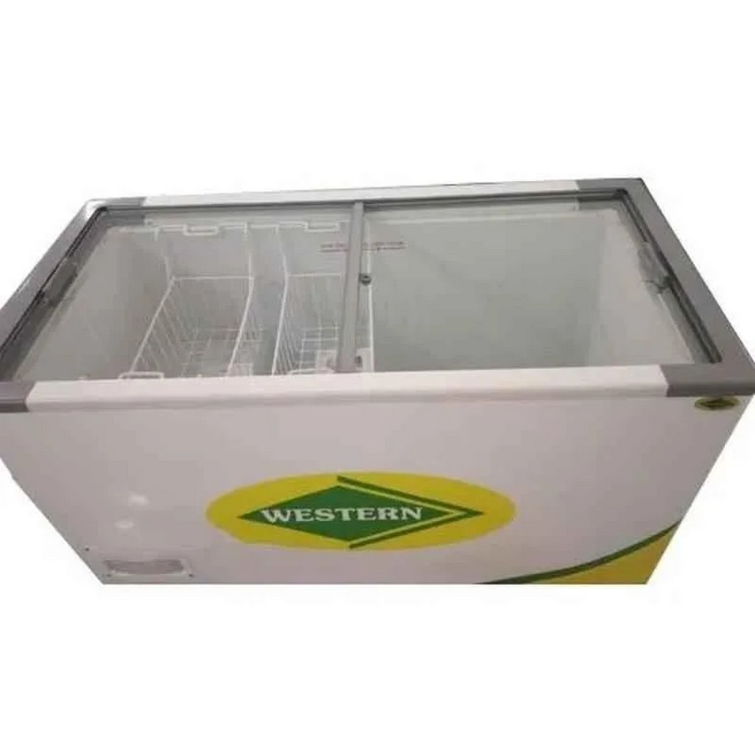 Western 536 Litre Deep Freezer F550GT25 Double Door Glass Top ...